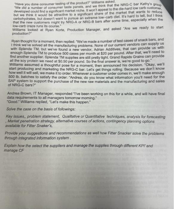 Solved Part: B Question 6 :Solve the following case (Marks | Chegg.com