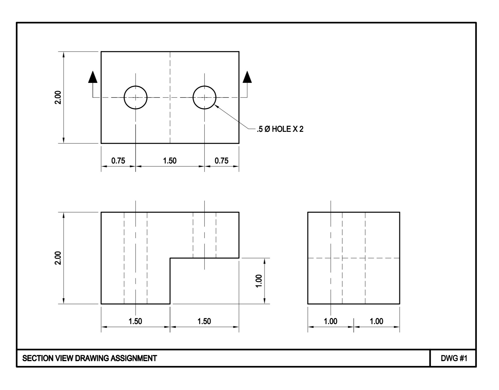 Solved Sketch out to scale what the section view looks like | Chegg.com