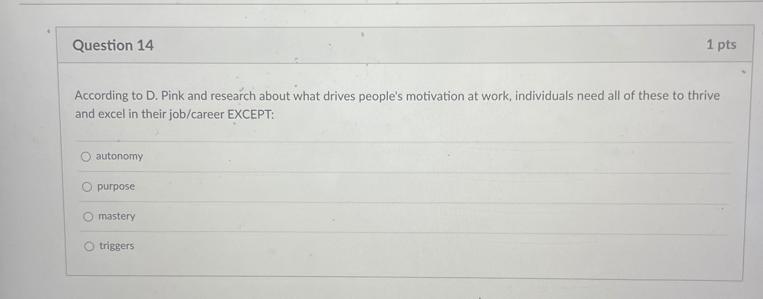 Solved Question 141 ﻿ptsAccording to D. ﻿Pink and research | Chegg.com