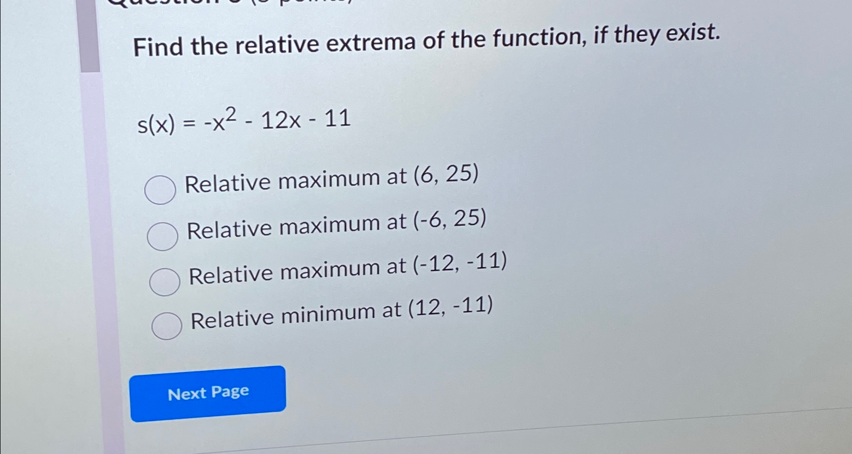 Solved Find The Relative Extrema Of The Function If They
