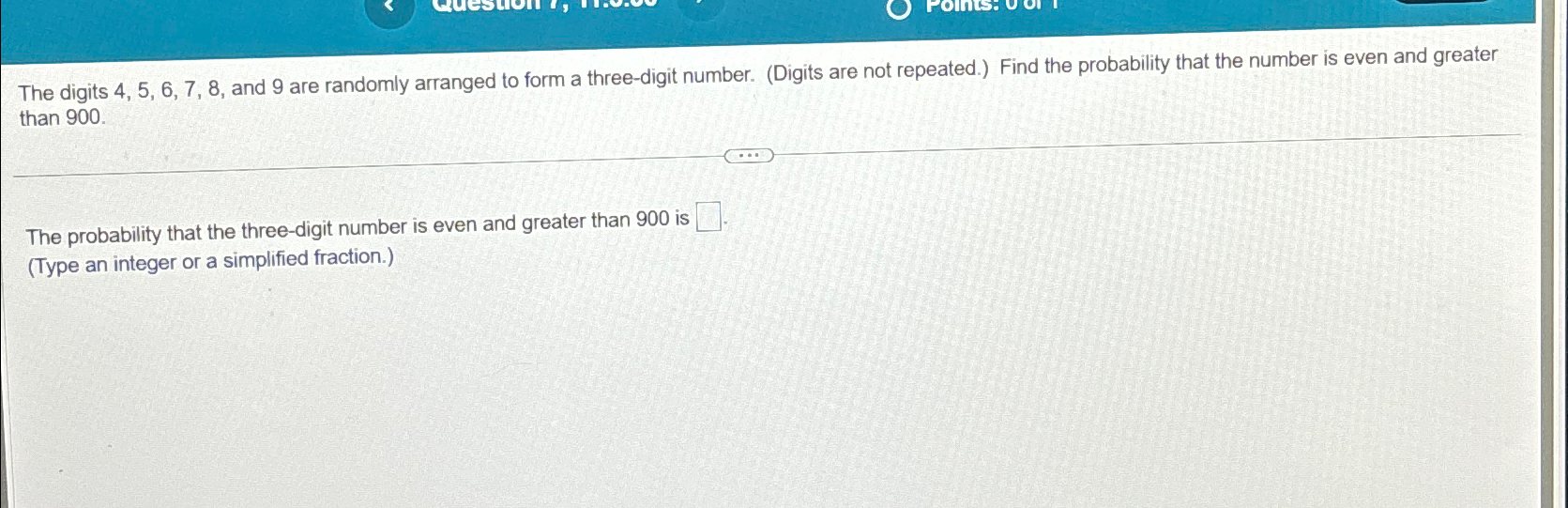 Solved The digits 4,5,6,7,8, ﻿and 9 ﻿are randomly arranged | Chegg.com