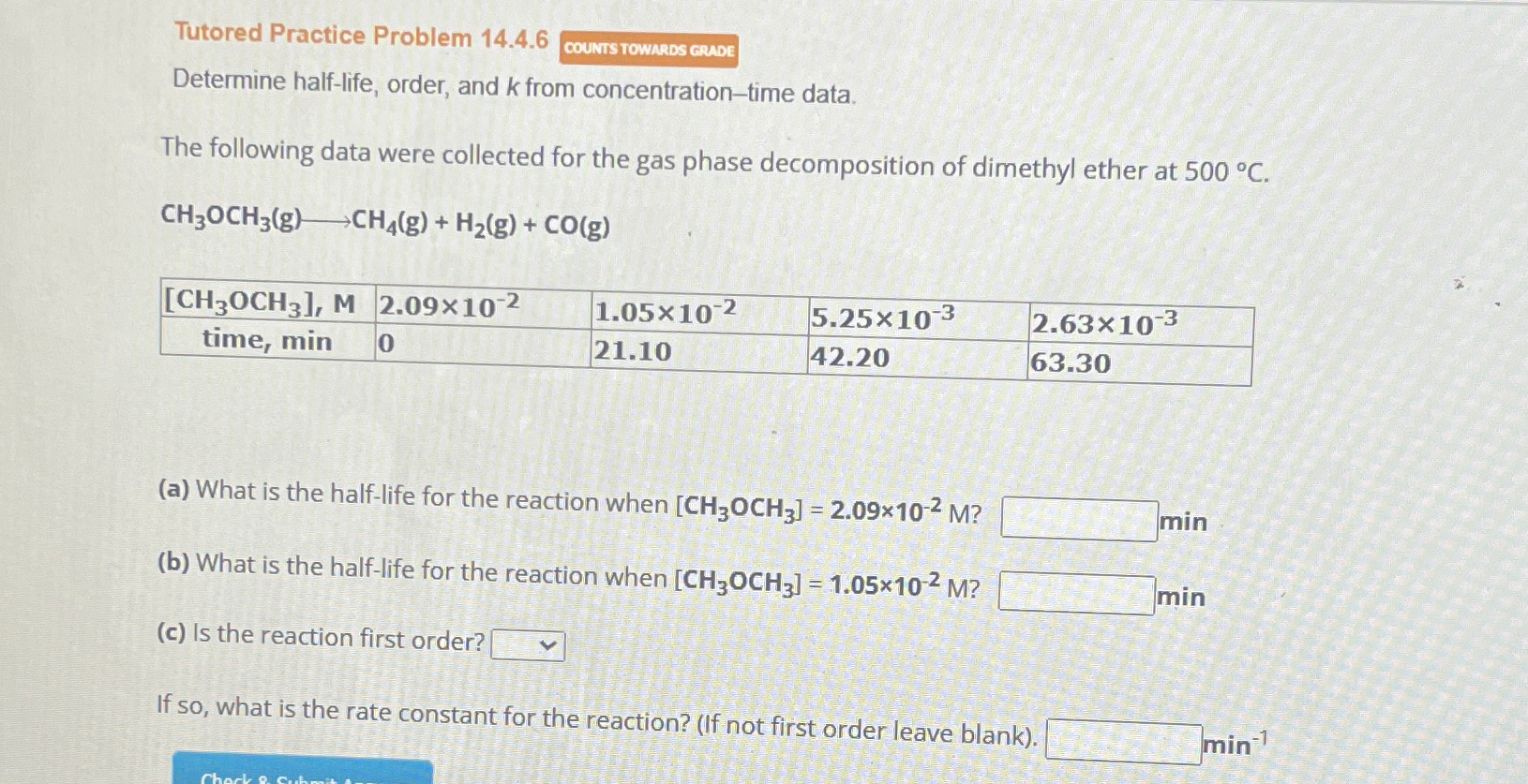 Solved Tutored Practice Problem 14.4.6COUNIS TOwARDS | Chegg.com