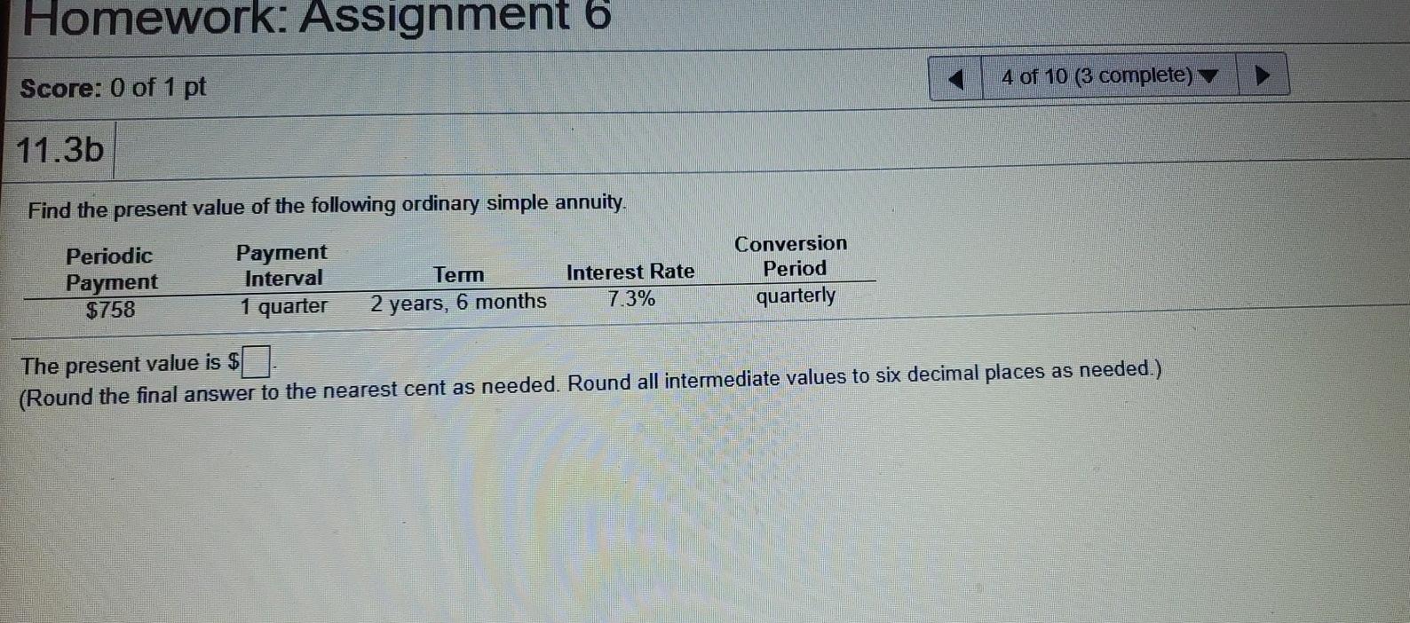 Solved Homework Assignment 6 Score 0 Of 1 Pt 4 Of 10 3