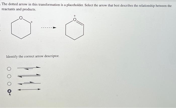 Solved The dotted arrow in this transformation is a | Chegg.com