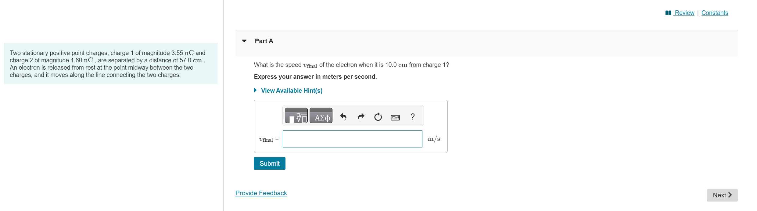 Solved Two stationary positive point charges, charge 1 ﻿of | Chegg.com