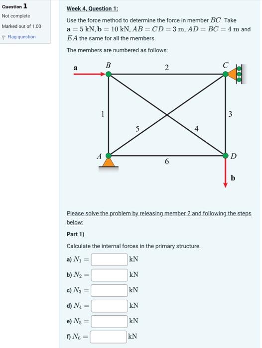 Solved Question 1 Not complete Marked out of 1.00 Flag | Chegg.com