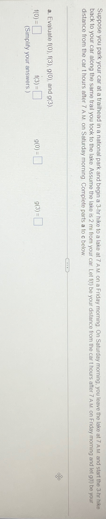 Solved Suppose you park your car at a trailhead in a | Chegg.com