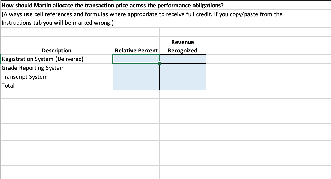 Solved Revenue Recognition Allocation of Transaction | Chegg.com