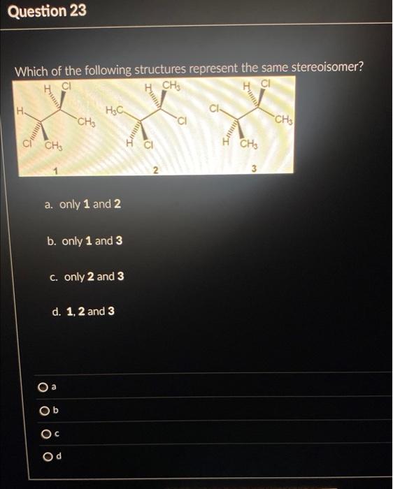 Solved Which of the following structures represent the same | Chegg.com