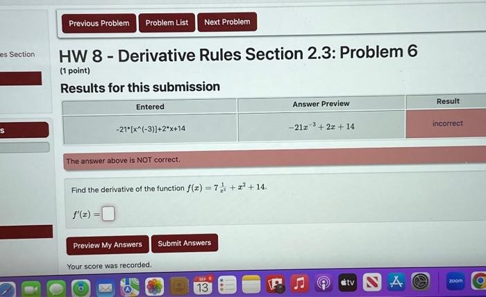 Solved es Section S Previous Problem Problem List Next | Chegg.com