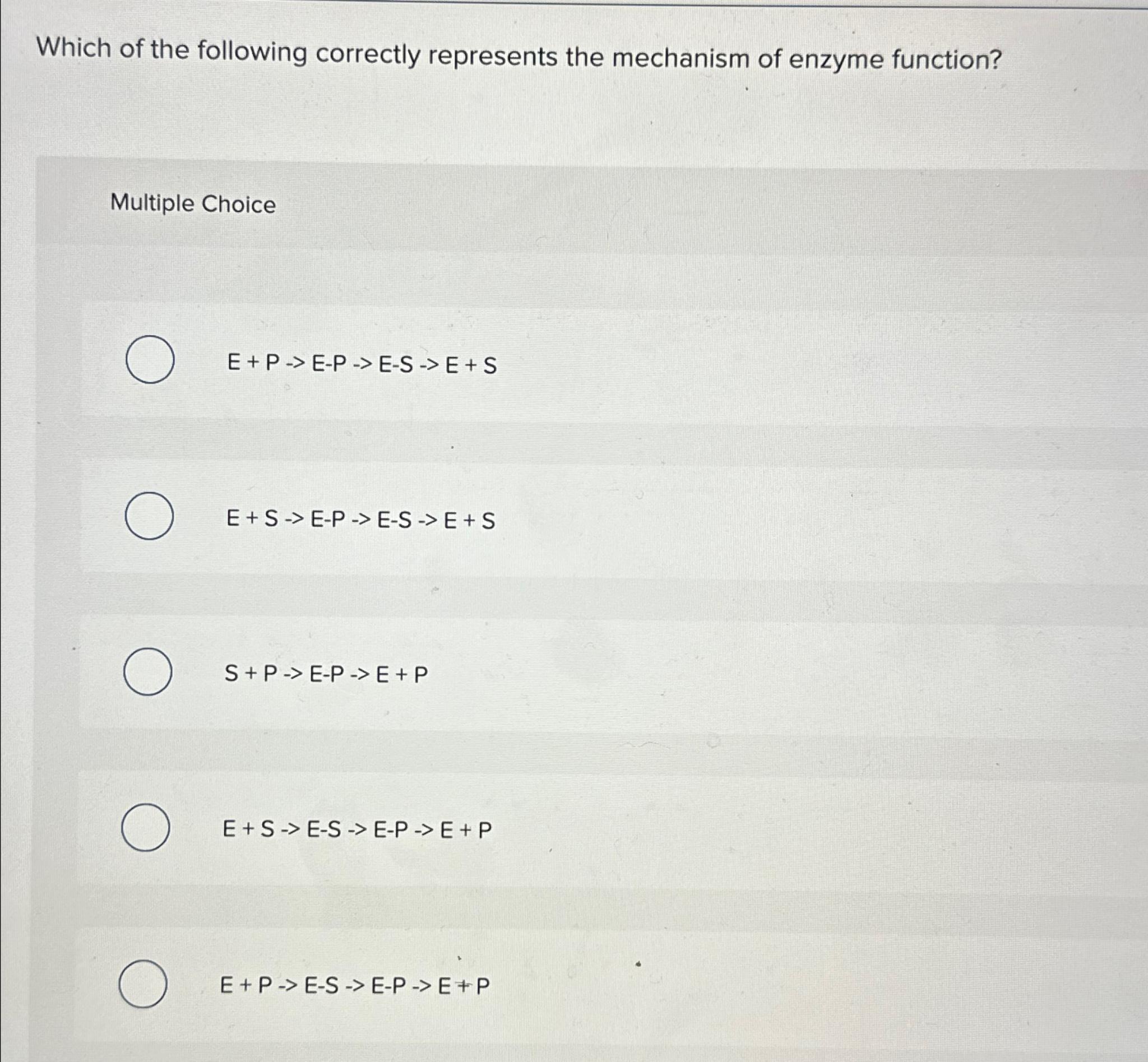 Solved Which of the following correctly represents the | Chegg.com