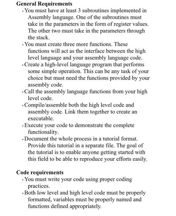Solved My topic is a simple calculator with assembly | Chegg.com