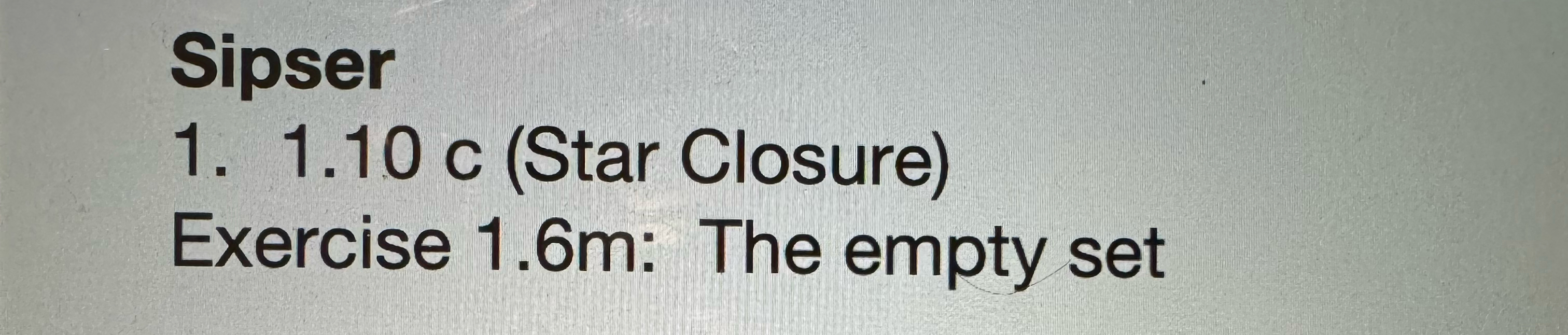 Solved Sipser1.10c (Star Closure)Exercise 1.6m: The empty | Chegg.com