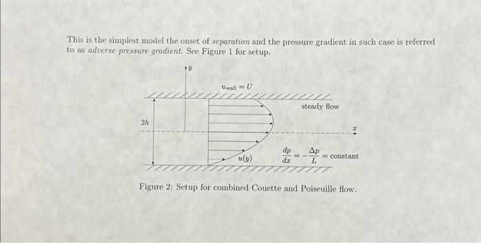 Solved Problem 3 Given a combined Couette and Poiseuille | Chegg.com
