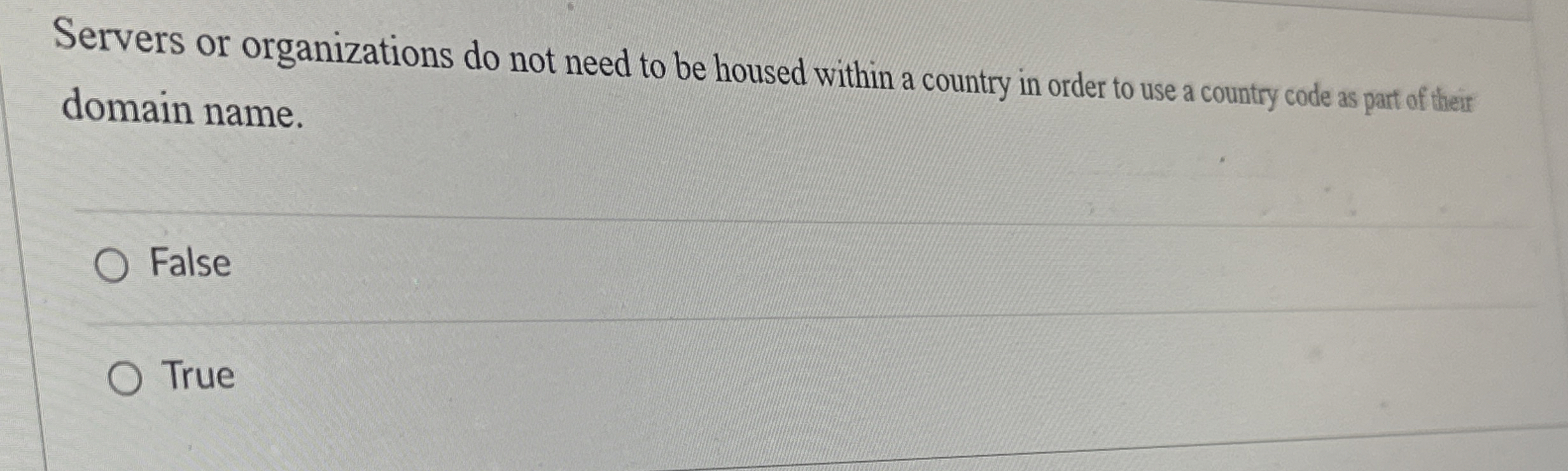 Solved Servers or organizations do not need to be housed | Chegg.com
