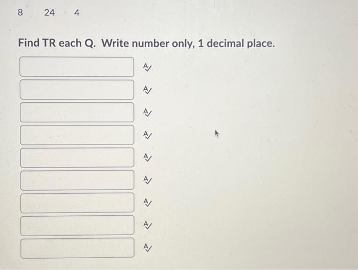 Solved Use the numbers for Q, TC, and P in the table to find | Chegg.com