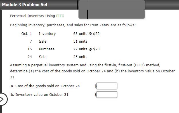 Solved Perpetual Inventory Using FIFOBeginning inventory, | Chegg.com