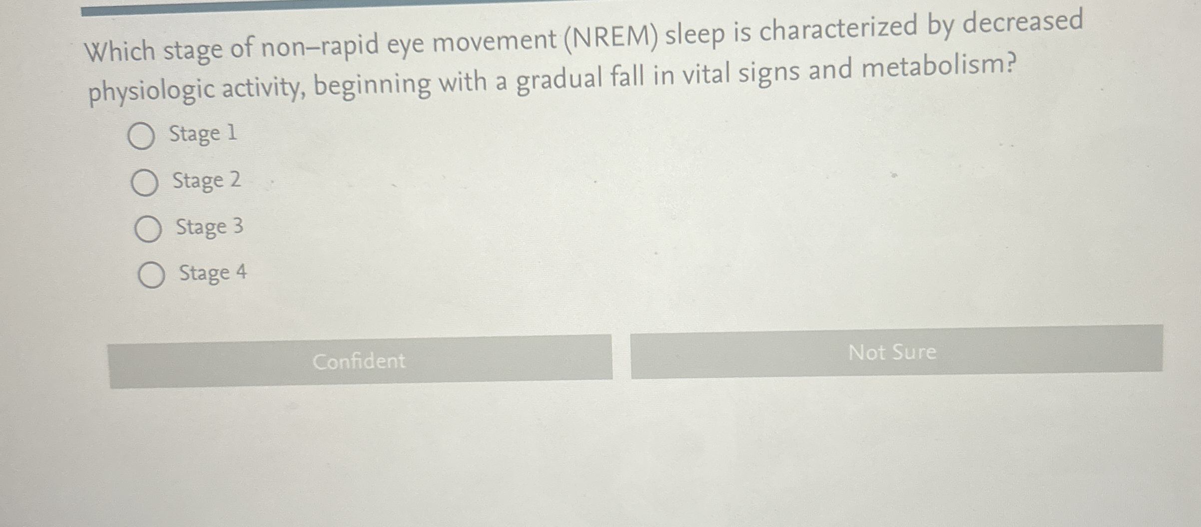 Solved Which stage of non-rapid eye movement (NREM) ﻿sleep | Chegg.com