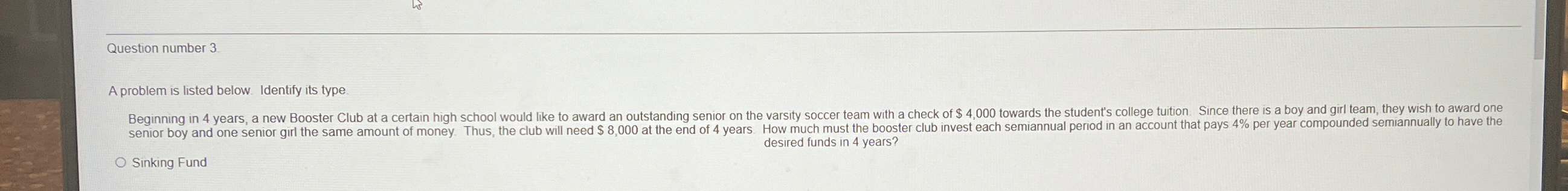 Solved Question number 3A problem is listed below. Identify | Chegg.com