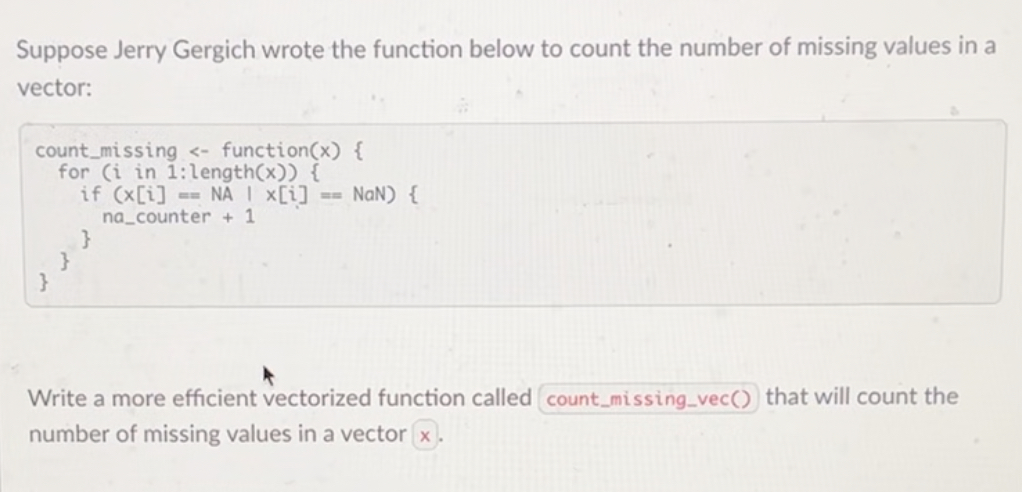 Solved Suppose Jerry Gergich wrote the function below to | Chegg.com