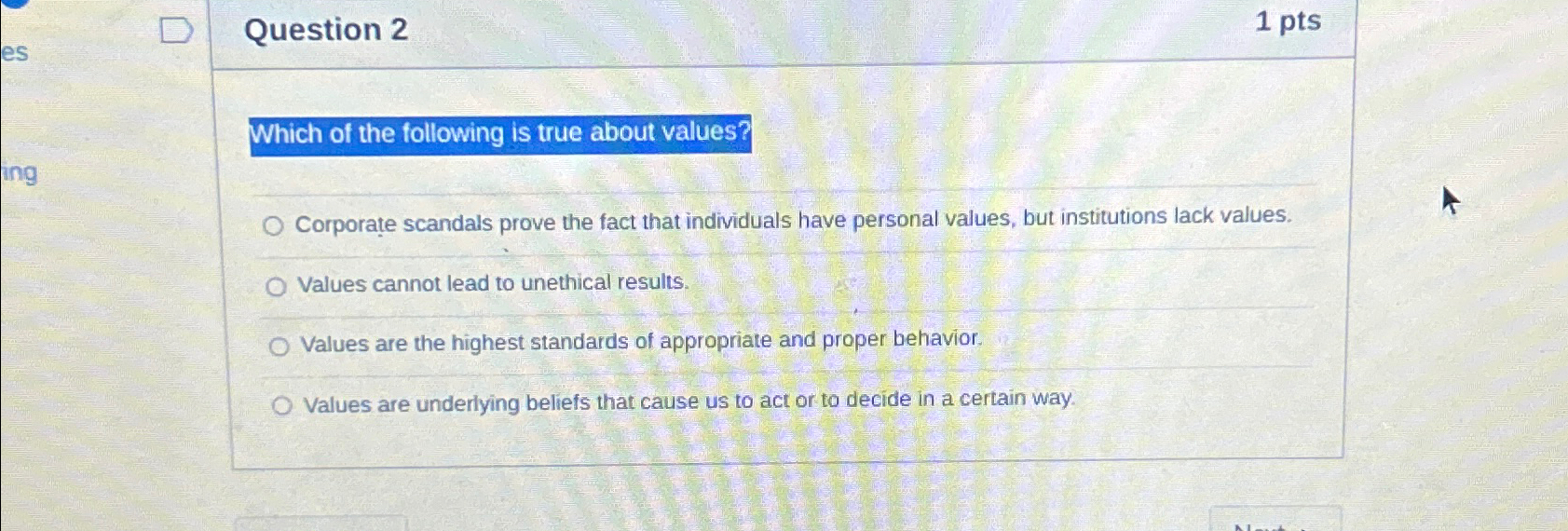 Solved Question 21ptsWhich of the following is true about | Chegg.com