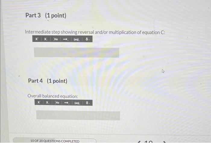 Solved Mathematically combine the three given reactions so | Chegg.com