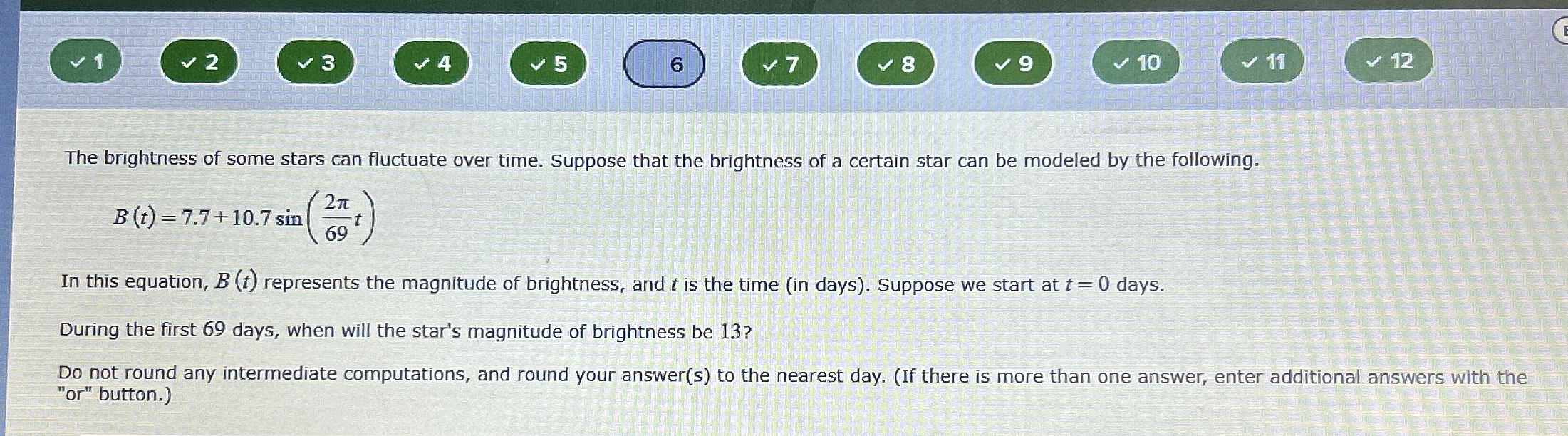 Solved 1 2 3 4 56 7 8 10The brightness of some stars can | Chegg.com