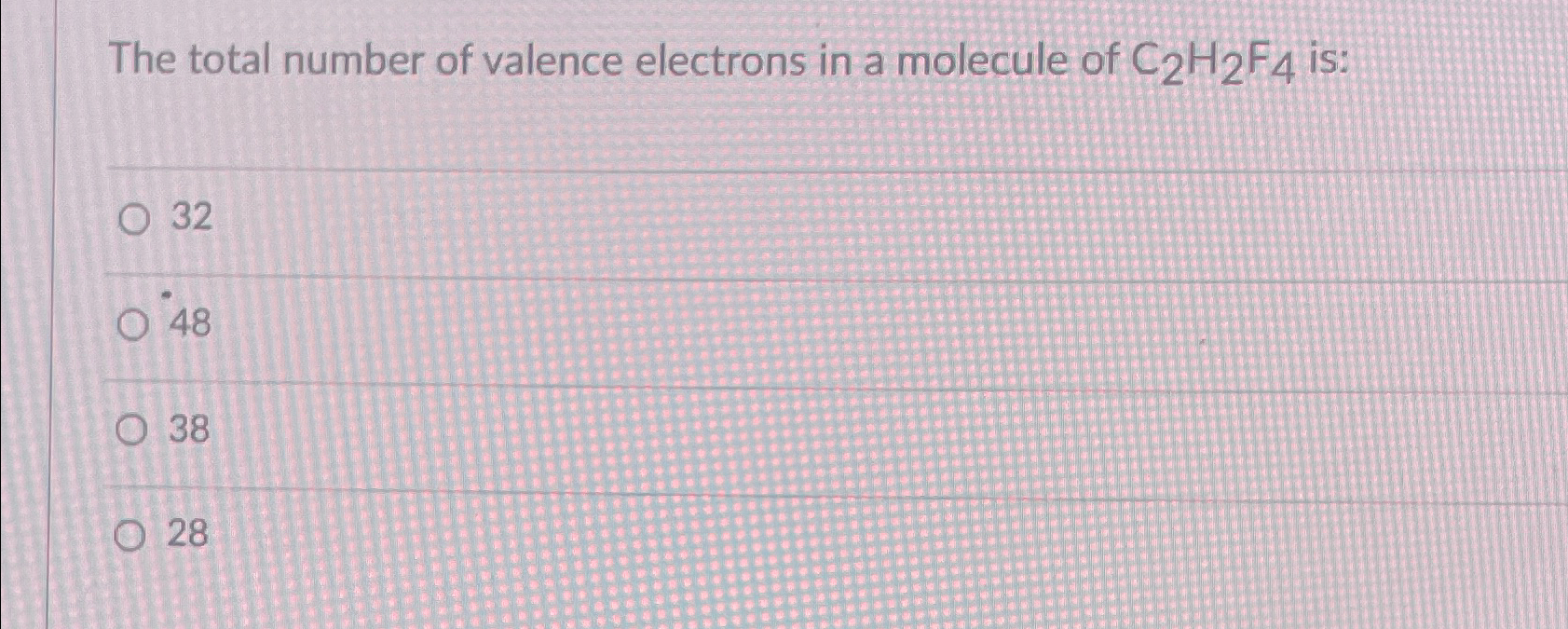 Solved The total number of valence electrons in a molecule | Chegg.com