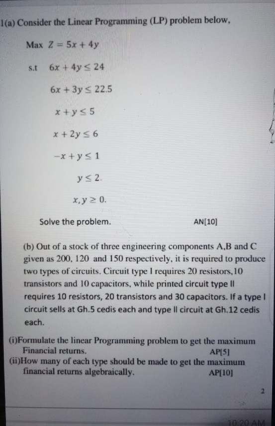 Solved please answer 1b only with clear steps please I need | Chegg.com