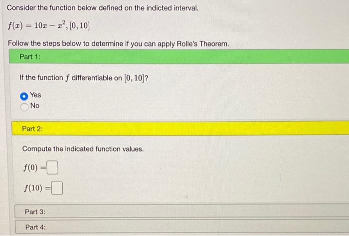 Solved - Consider the function below defined on the indicted | Chegg.com