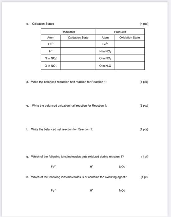 Solved Name Date Chemistry 102L Section Dr. Stephenson | Chegg.com