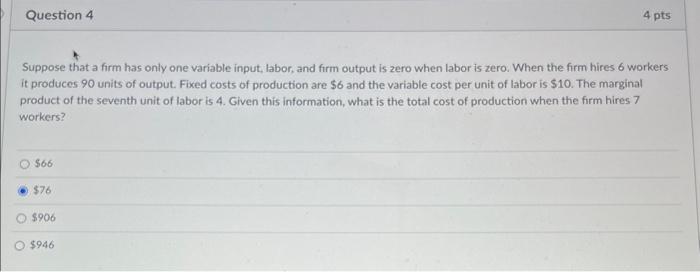 Solved Suppose that a firm has only one variable input, | Chegg.com