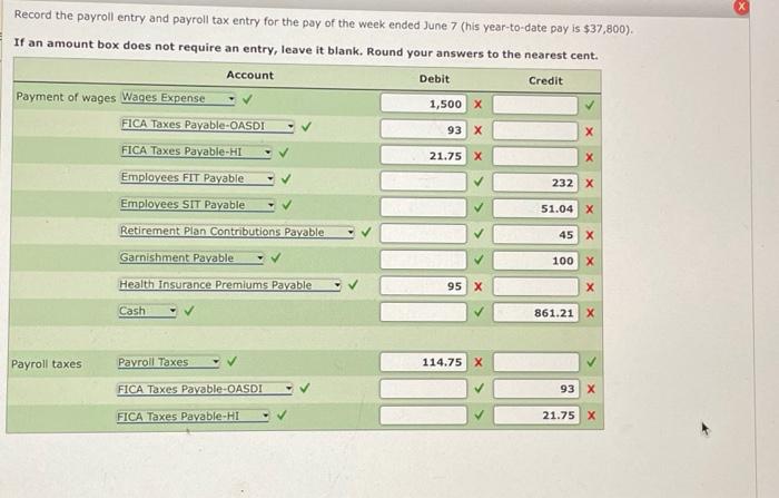 Solved The journal entry to record the payroll from Figure | Chegg.com