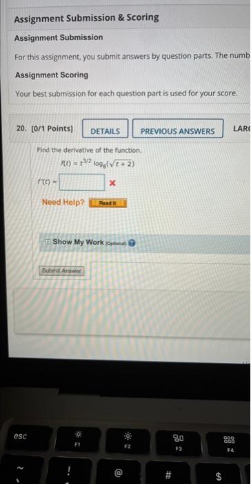 Solved Assignment Submission \& Scoring Assignment | Chegg.com