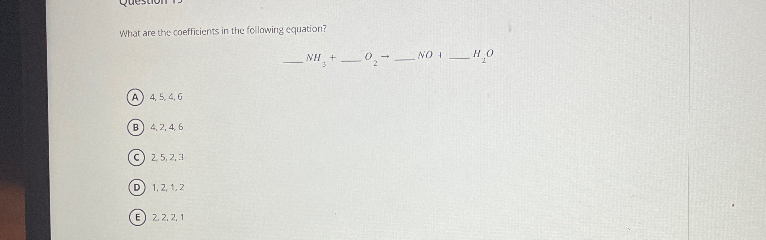 Solved What are the coefficients in the following | Chegg.com