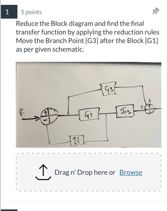 Solved Reduce the Block diagram and find the final transfer | Chegg.com