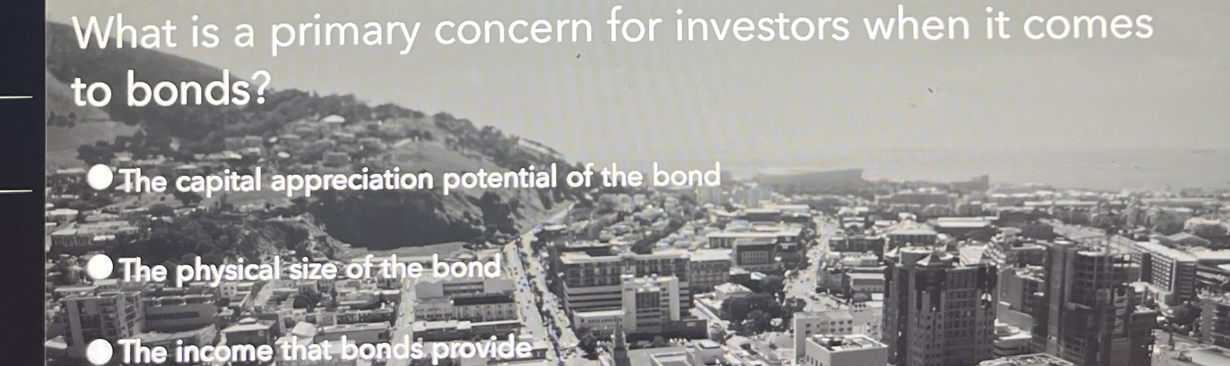 Solved What is a primary concern for investors when it comes | Chegg.com