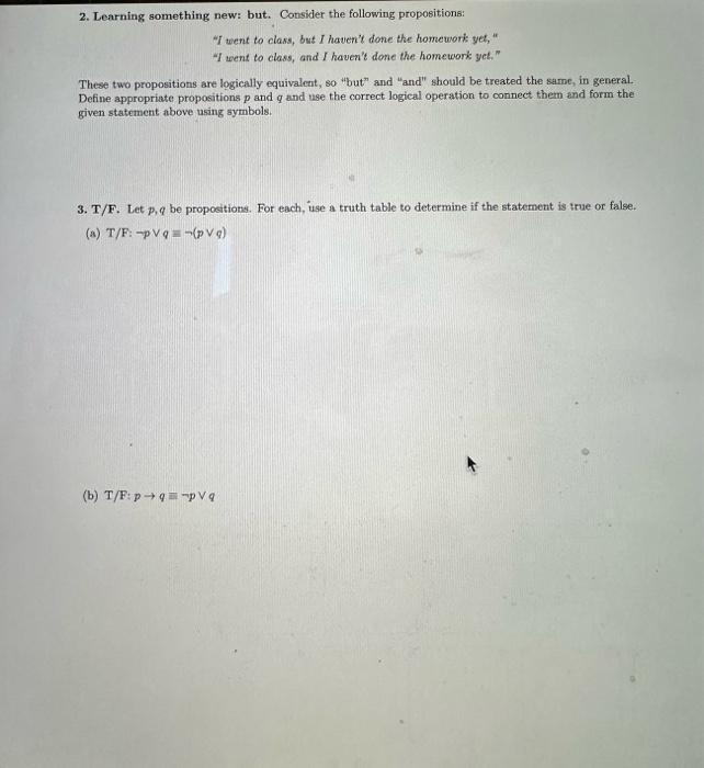 Solved These two propositions are logically equivalent, so | Chegg.com