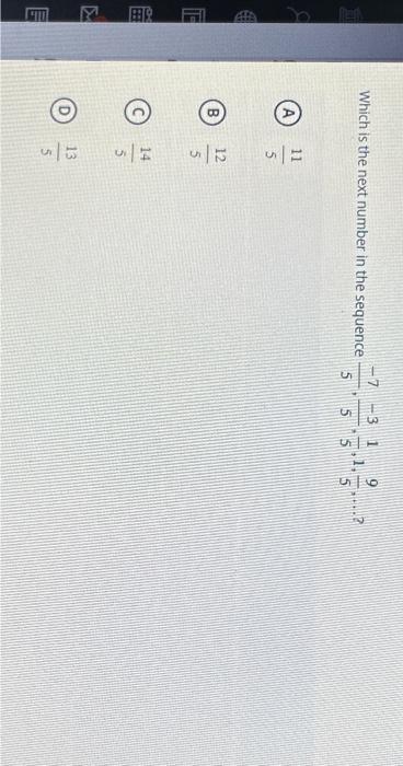 Solved Which is the next number in the sequence | Chegg.com