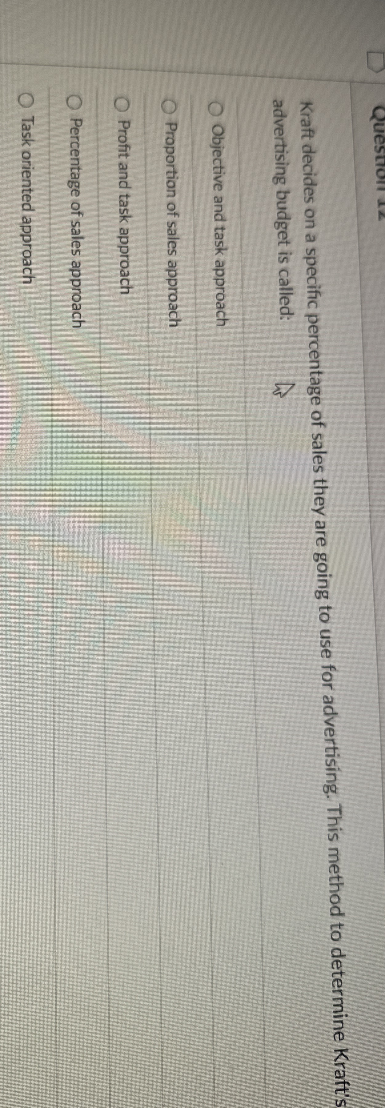 Solved Kraft decides on a specific percentage of sales they | Chegg.com