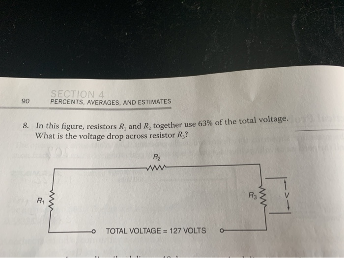 Solved in this figure, resistors R1 and R2 together use 63% | Chegg.com