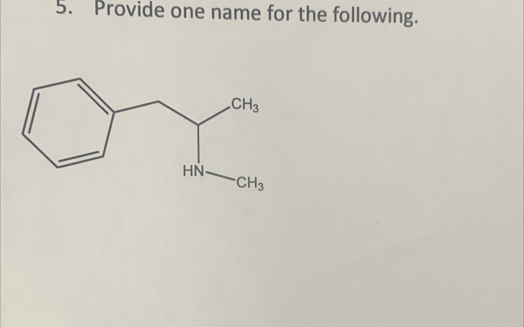 Solved Provide one name for the following. | Chegg.com