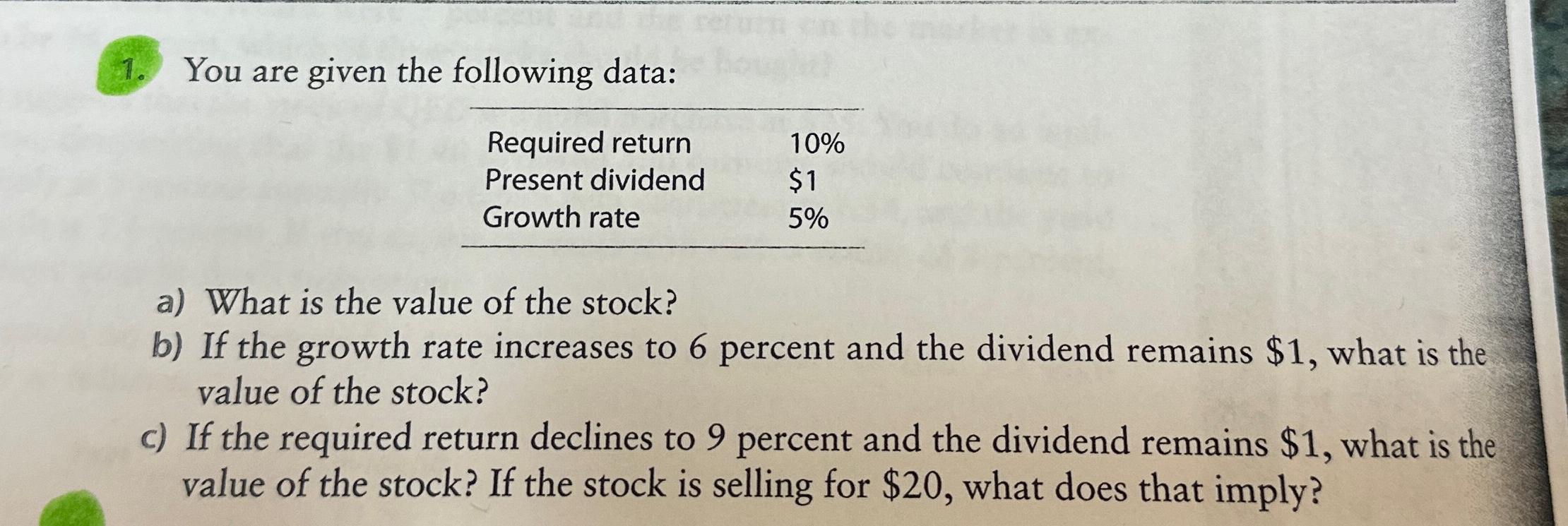 Solved You are given the following data:\table[[Required | Chegg.com
