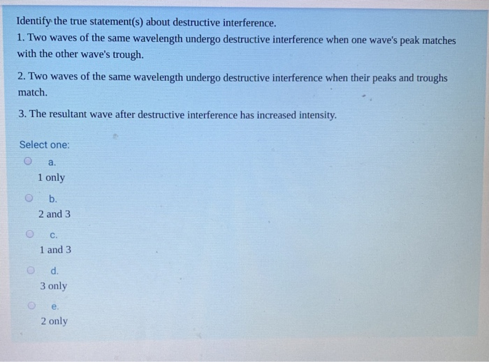 Solved Identify the true statement(s) about destructive | Chegg.com