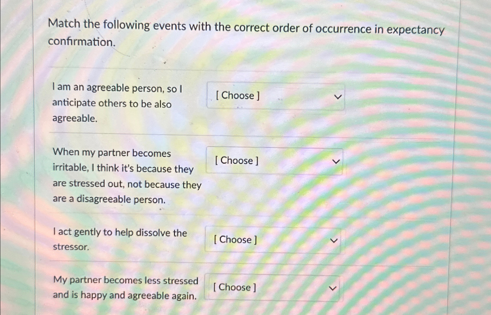 Solved Match the following events with the correct order of | Chegg.com