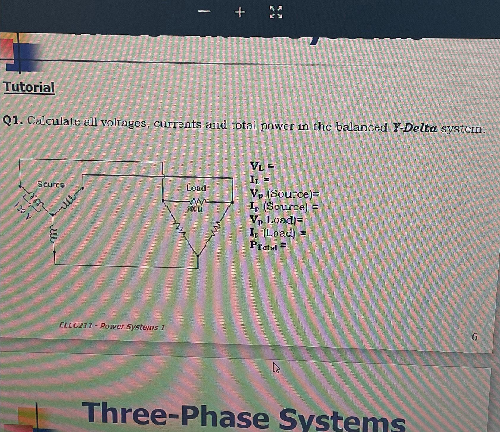 Solved TutorialQ1. ﻿Calculate all voltages, currents and | Chegg.com