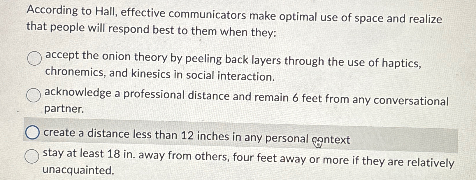 Solved According to Hall, effective communicators make | Chegg.com
