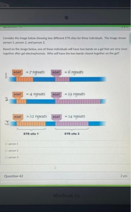 Solved Consider the image below showing two different STR | Chegg.com