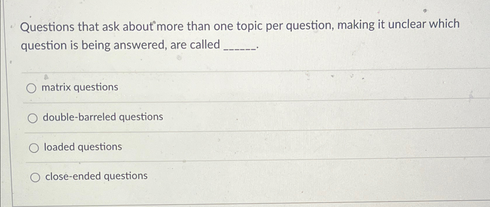 Solved Questions that ask about more than one topic per | Chegg.com