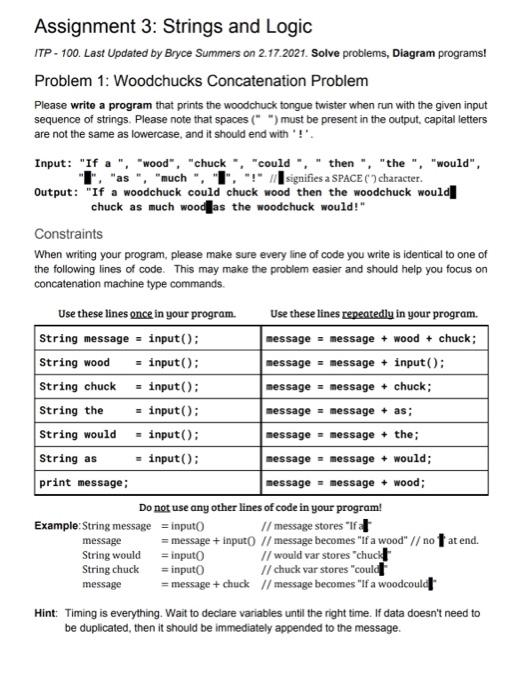 im having a bit of trouble with my programming | Chegg.com